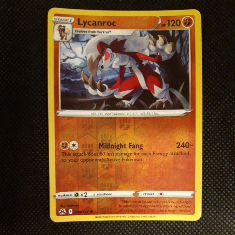 Pokemon Card TCG: Crown Zenith : Kyogre/ Lycanroc/ Entei/ Volcanion ...