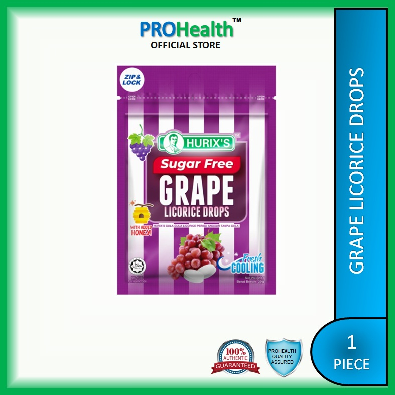 HURIX'S SUGAR FREE GRAPE LICORICE DROPS | Shopee Philippines