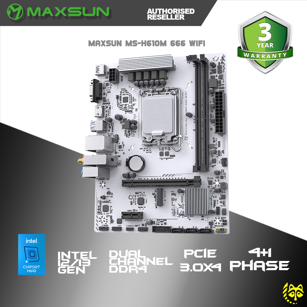 MAXSUN MS-H610M 666 Wifi motherboard | Shopee Philippines