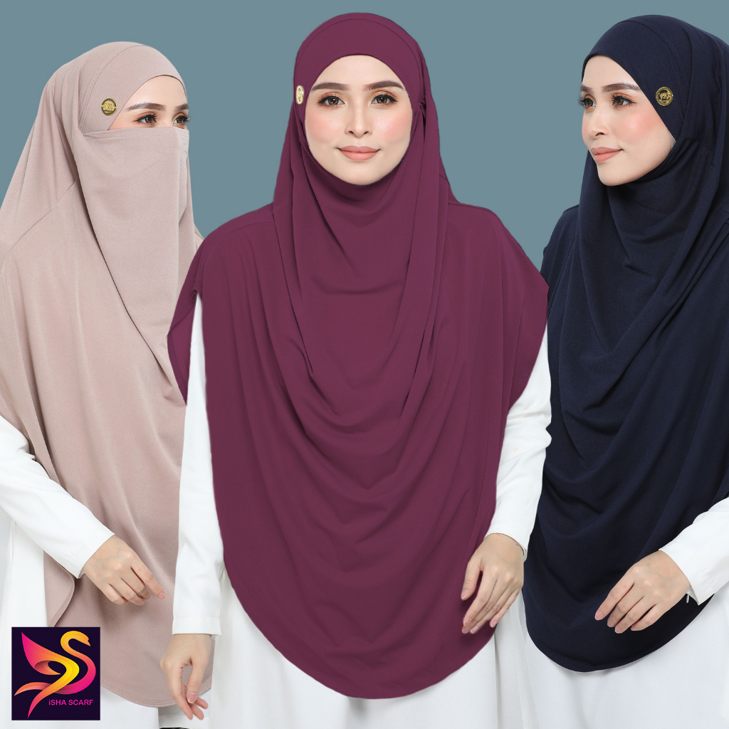 Khimar Khatija Labuh 6XL Khimar Ikat Rope | Shopee Philippines