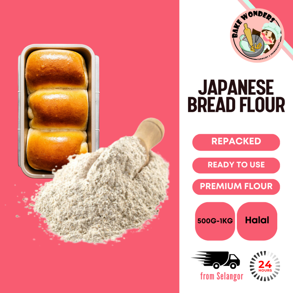 Japanese Bread Flour/Tepung Roti/Bread Flour (500g/1kg) | Shopee ...