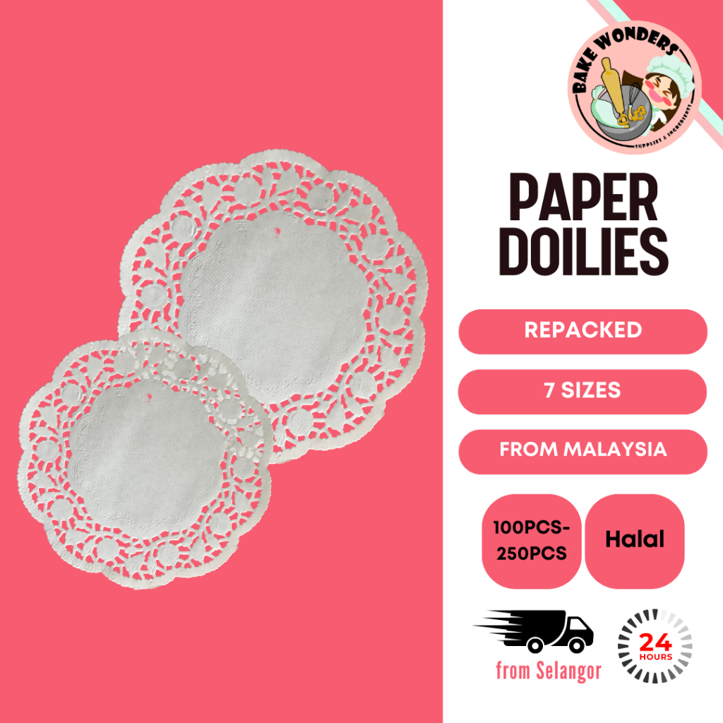 Doilies Paper/Dolly Paper/Doily Paper/Kertas Dolly/ Containers Cookies ...