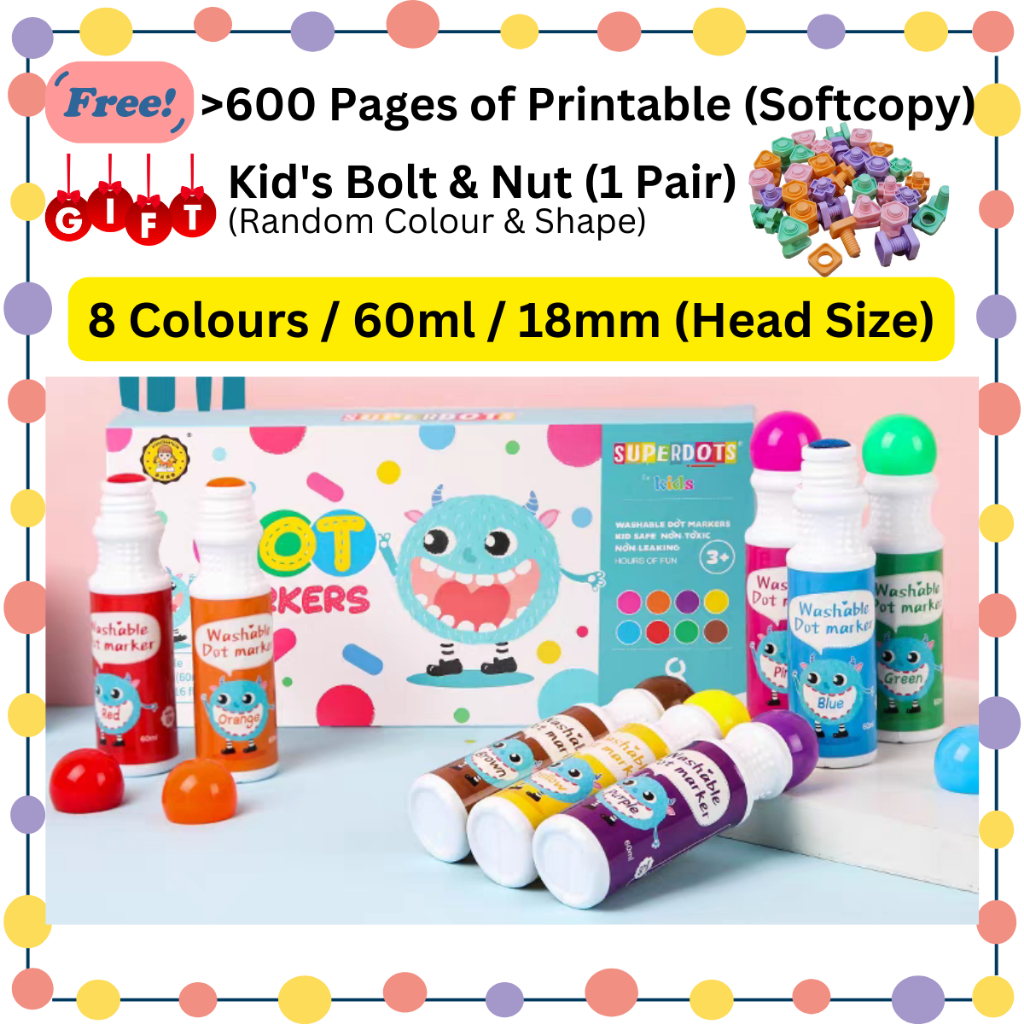 SUPERDOTS Dot marker Kids Art Painting DO-A-DOT Art | Shopee Philippines