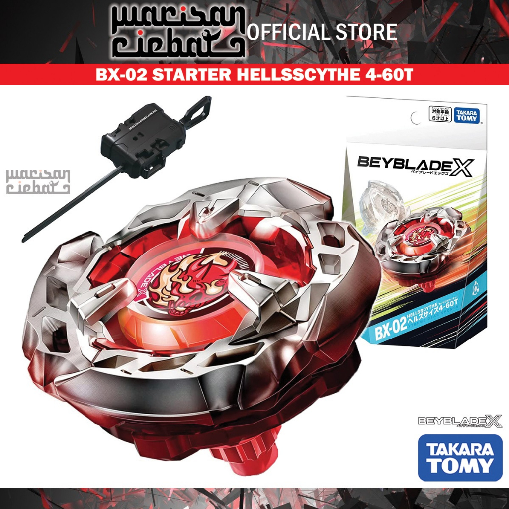 Takara Tomy Beyblade X BX-02 Starter Hells Scythe 4-60T | Shopee Philippines