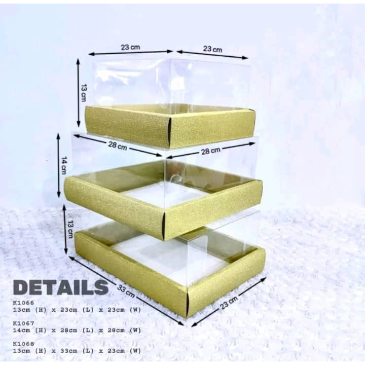 KOTAK HANTARAN BOXES EXCLUSIVE TRANSPARENT BOXES PVC BOXES | Shopee ...