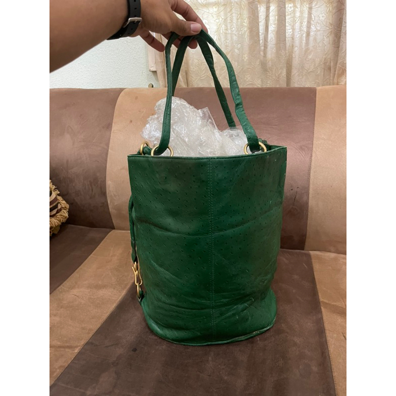 Green 2 Ways Bag (Tote Bag@Backpack) | Shopee Philippines