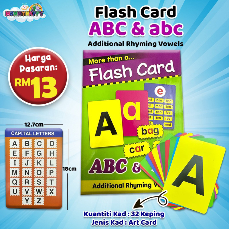 FLASHCARD ABC UPPERCASE & LOWERCASE | Shopee Philippines