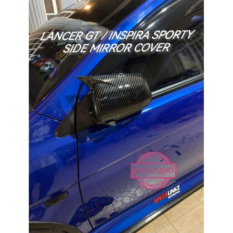 GOT 20% VOUCHER INSPIRA / LANCER GT SIDE MIRROR COVER HORNS DESIGN ...
