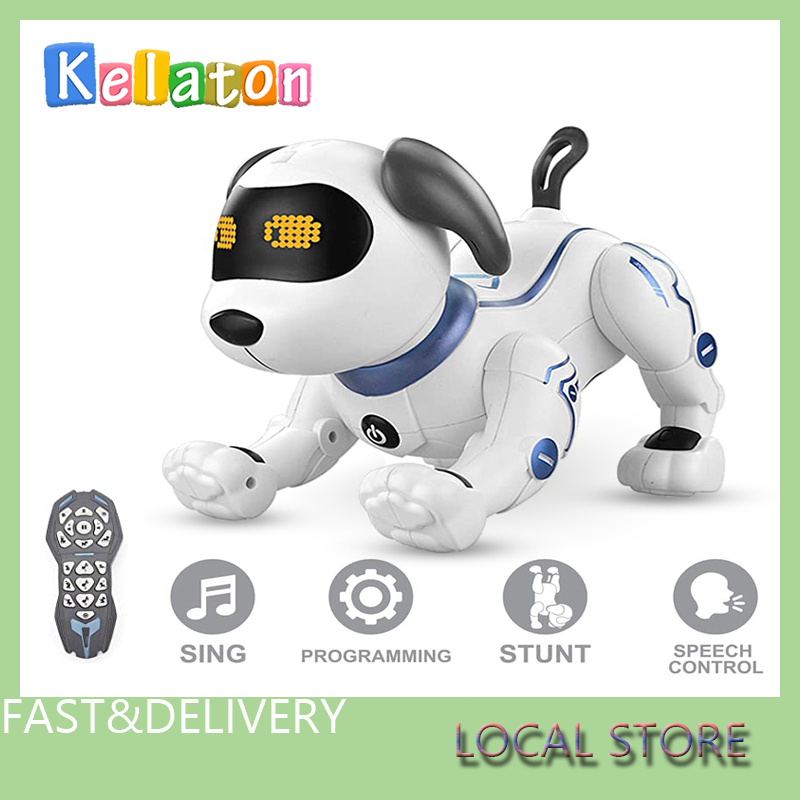 K16 Intelligent Machine Dog Electronic Pet Dog Remote Control Voice ...