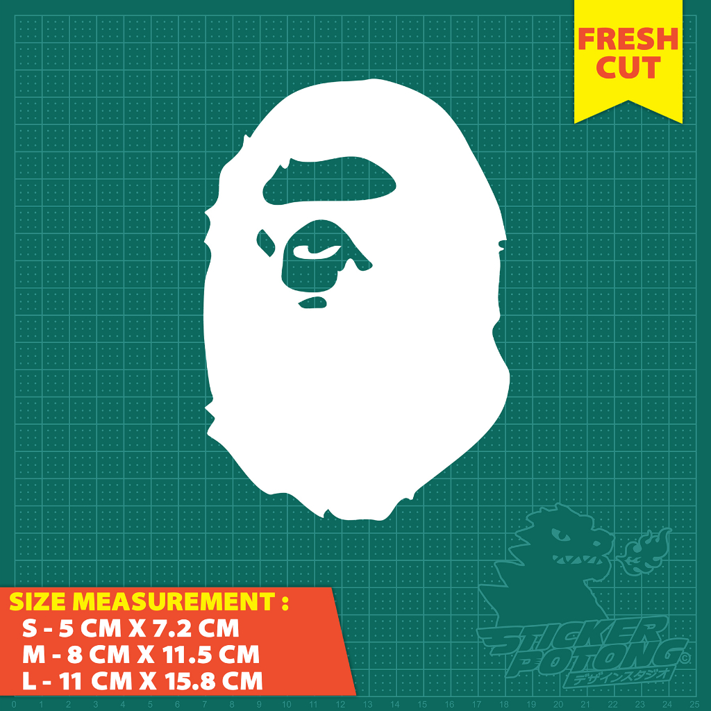 STICKER BAPE (STICKER POTONG) | Shopee Philippines