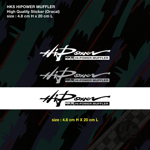 HKS HIPOWER MUFFLER / Decal (High Quality Sticker) | Shopee Philippines