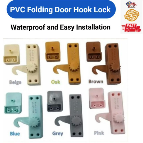 PVC Hook Lock for PVC Sliding Slide Washroom Toilet Bathroom Door Lock ...