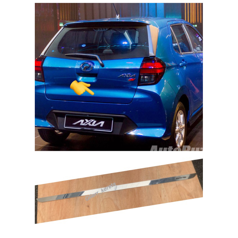 Rear Boot Chrome Krom Belakang Reflector All New Axia 2023 | Shopee ...