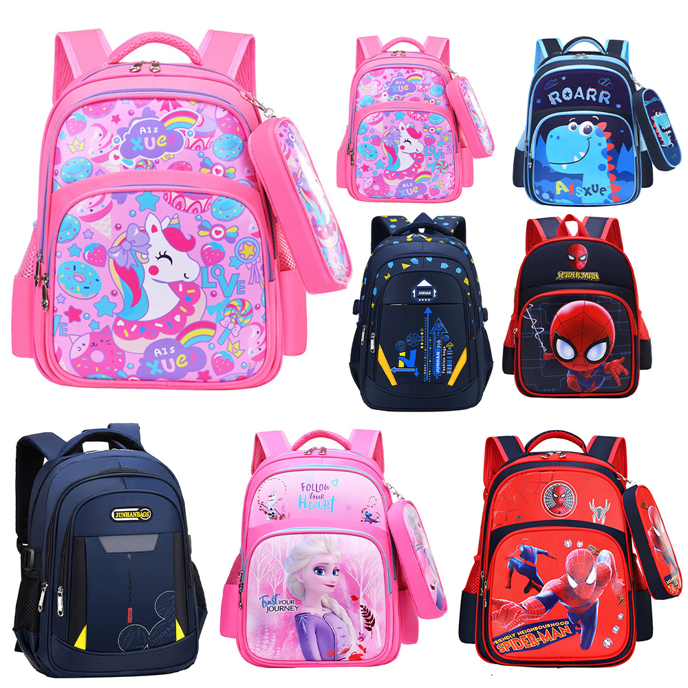 Cartoon Kids School Bag Children Backpack beg Sekolah Perempuan Beg ...