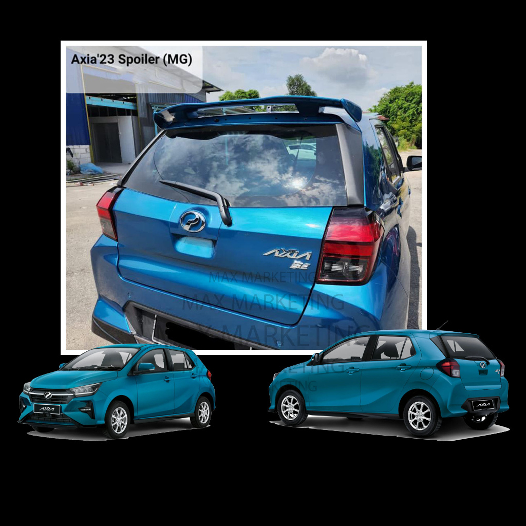 PERODUA NEW AXIA'2023 REAR TRUNK SPOILER MUGEN FIBER | Shopee Philippines