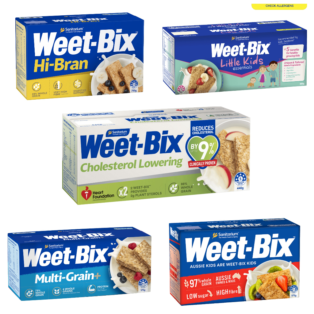 Sanitarium Weet-Bix Breakfast Cereal [ Multi-Grain / Hi Bran / Little ...