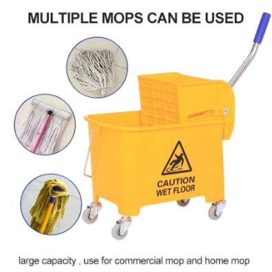 Mop Bucket With Wringer Press Down heavy duty mop cart/Troli Baldi Mop ...