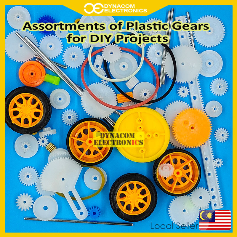 : Assortments of plastic gears, Pulley & Rail for DIY Projects RBT ...