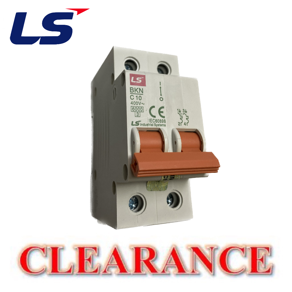 LS ELECTRIC BKN C10A/ C16A/ C32A/ C63A MINIATURE CIRCUIT BREAKER 2P ...