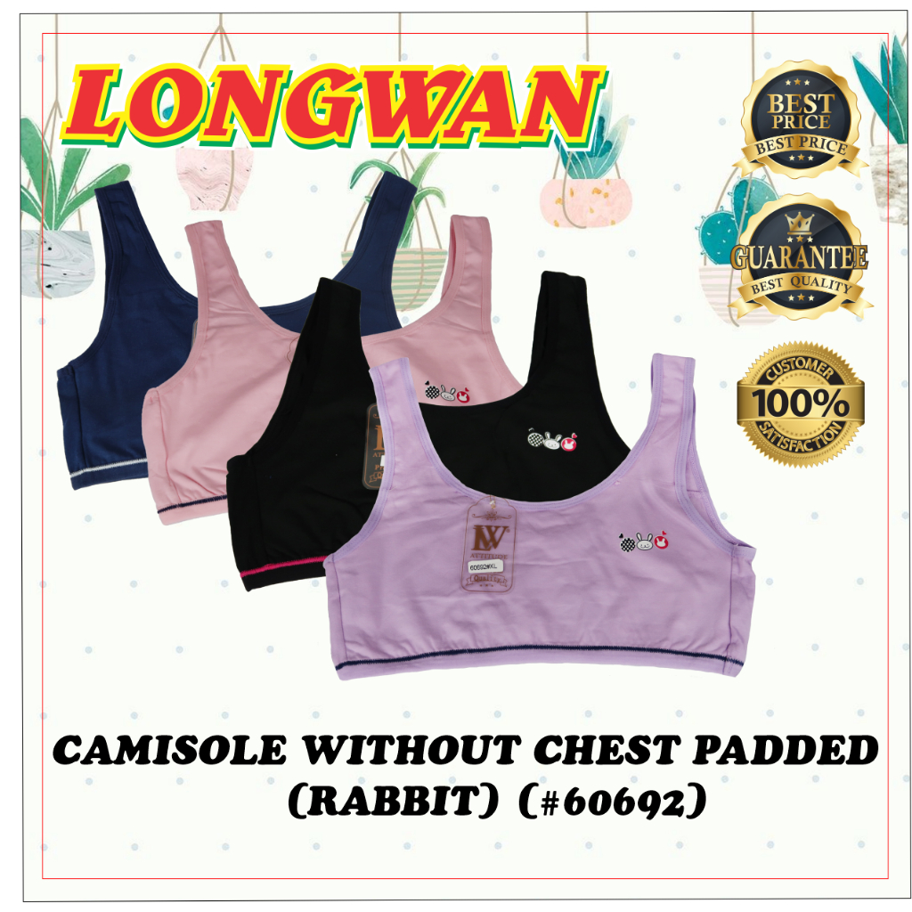 CAMISOLE WITHOUT CHEST PADDED (RABBIT) ( 60692) | Shopee Philippines