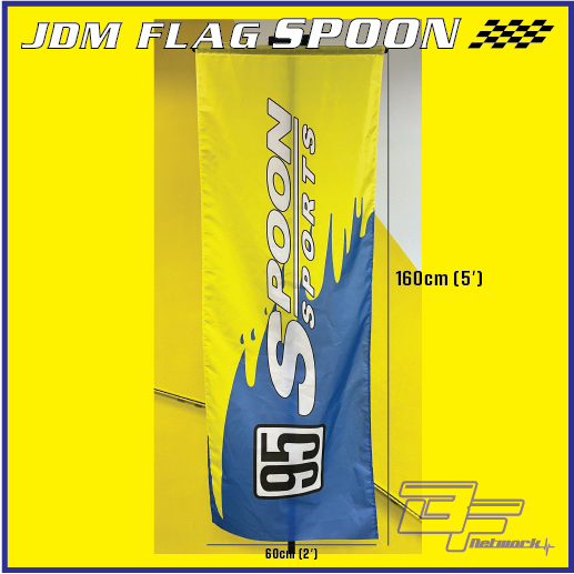 JDM Flag Banner Spoon Sport Flag Mugen Flag JS Racing Flag HKS Flag ...