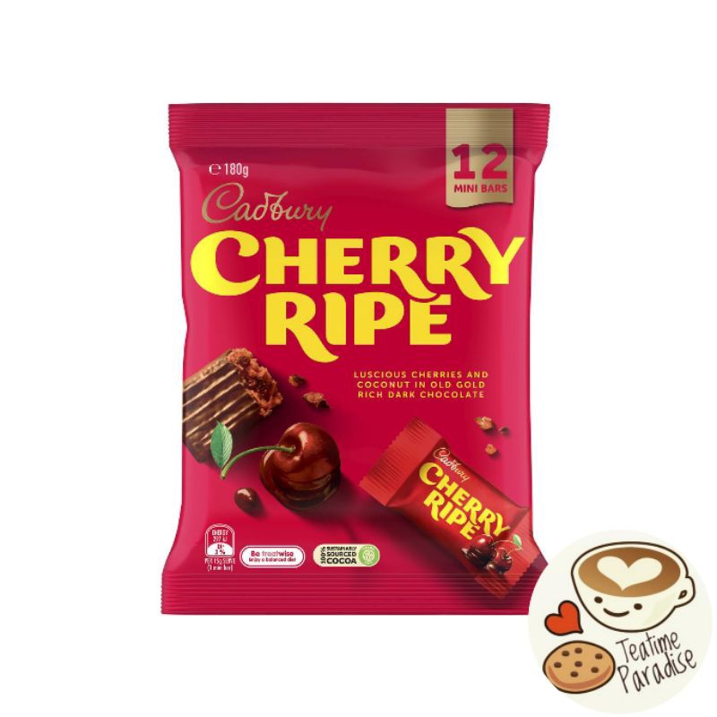 Cadbury Cherry Ripe 12 Mini Chocolate Bars 180g | Shopee Philippines