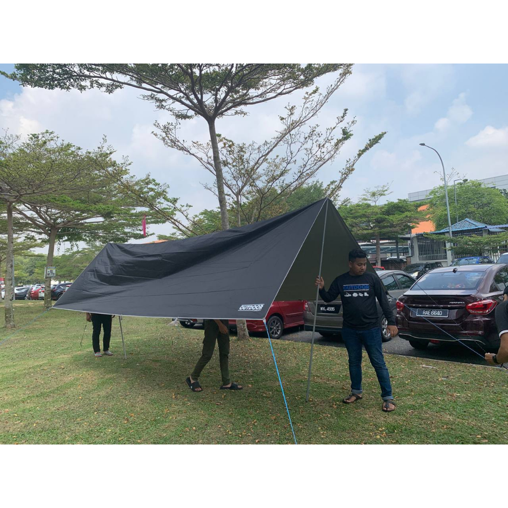 Tarp Flysheet OC Flysheet Besar Flysheet Waterproof Flysheet Silver ...