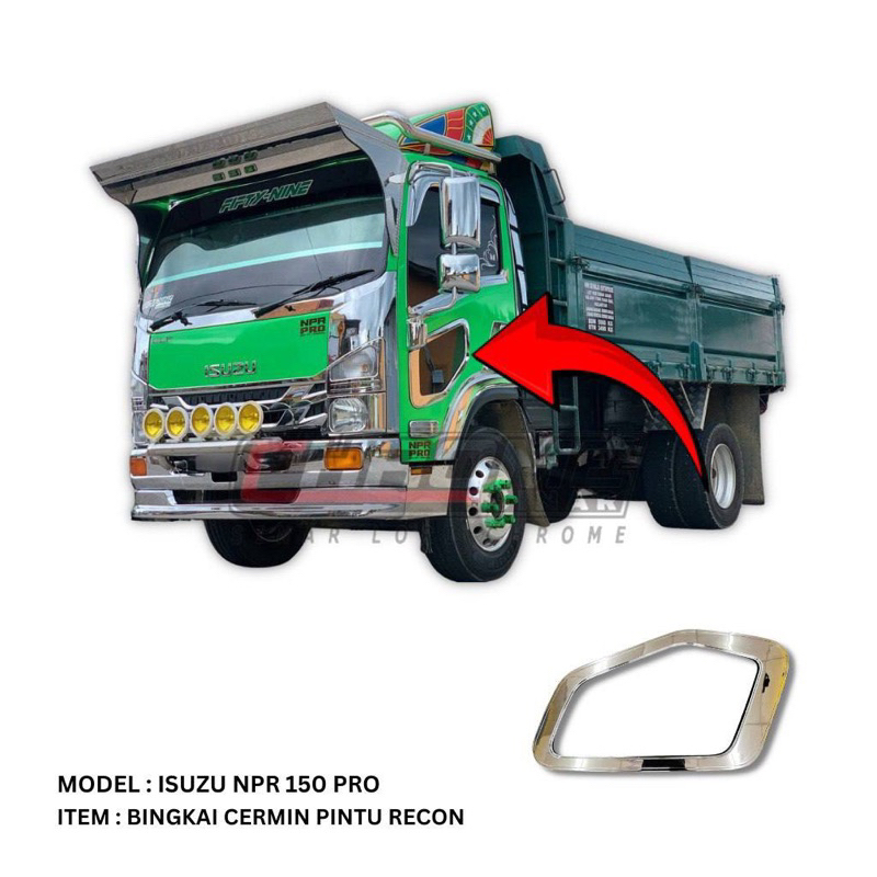 Isuzu NPR 150 PRO CHROME RECON Door Mirror Frame | Shopee Philippines
