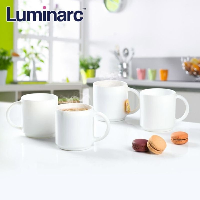 Luminarc 6 PCS EVERDAY MUG 340ML / GLASS GLASS GLASS / DRINKS GLASS ...