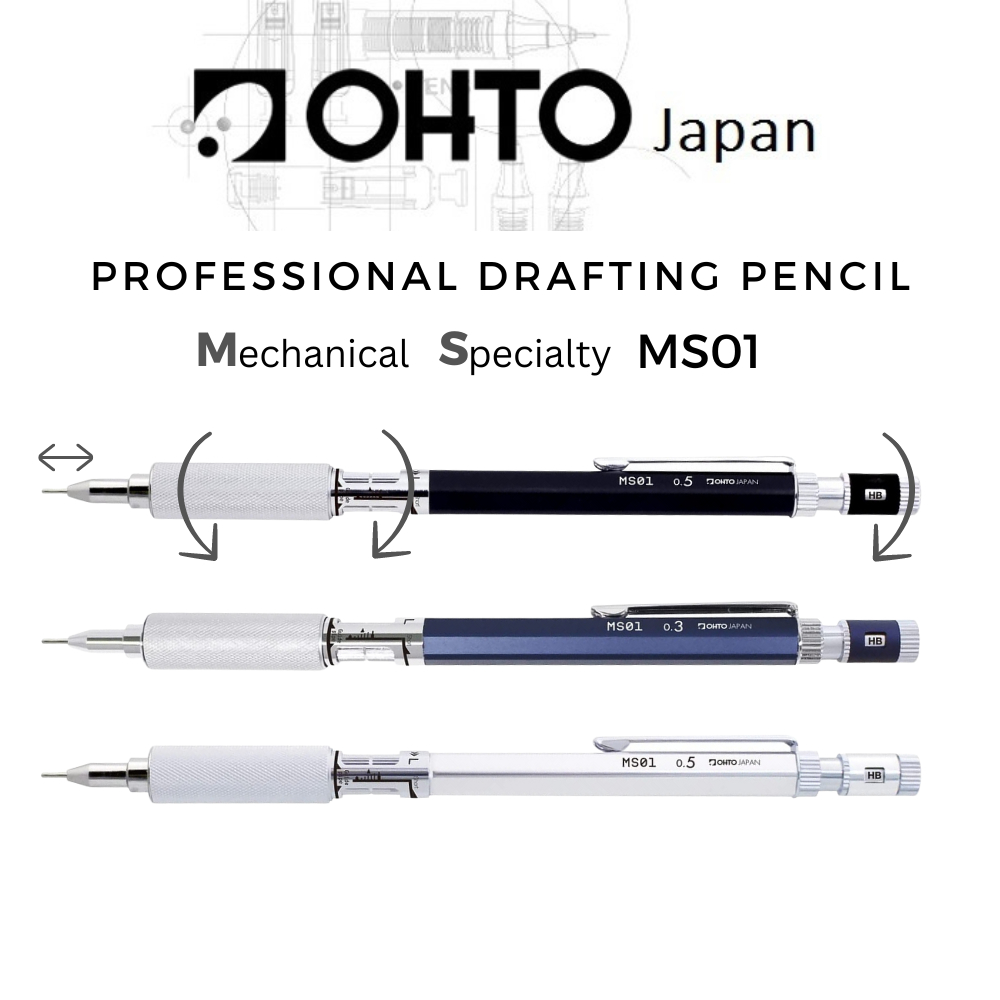 Ohto Conception Mechanical Pencil 0.5 mm MS01 Professional Drafting ...
