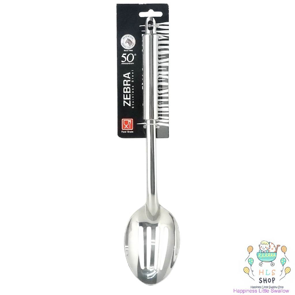 Zebra Stainless Steel Slotted Ladle 35cm | Shopee Philippines