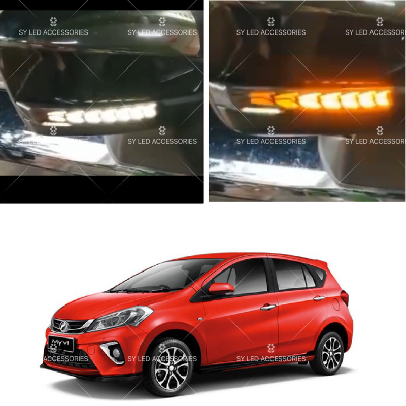 MYVI G3 FACELIFT 2018-2023 SIDE MIRROR LED LIGHT RUNNING DAYLIGHT ...