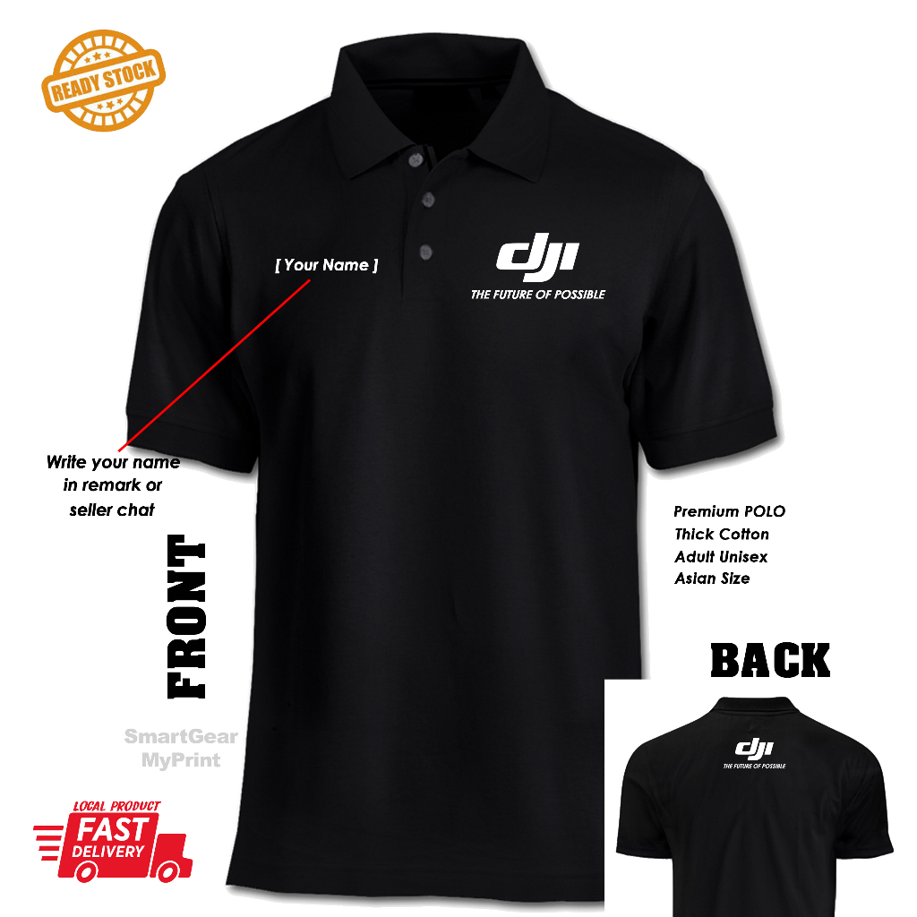 FREE Print Name DJI Mavic Drone Polo Tshirt | Shopee Philippines