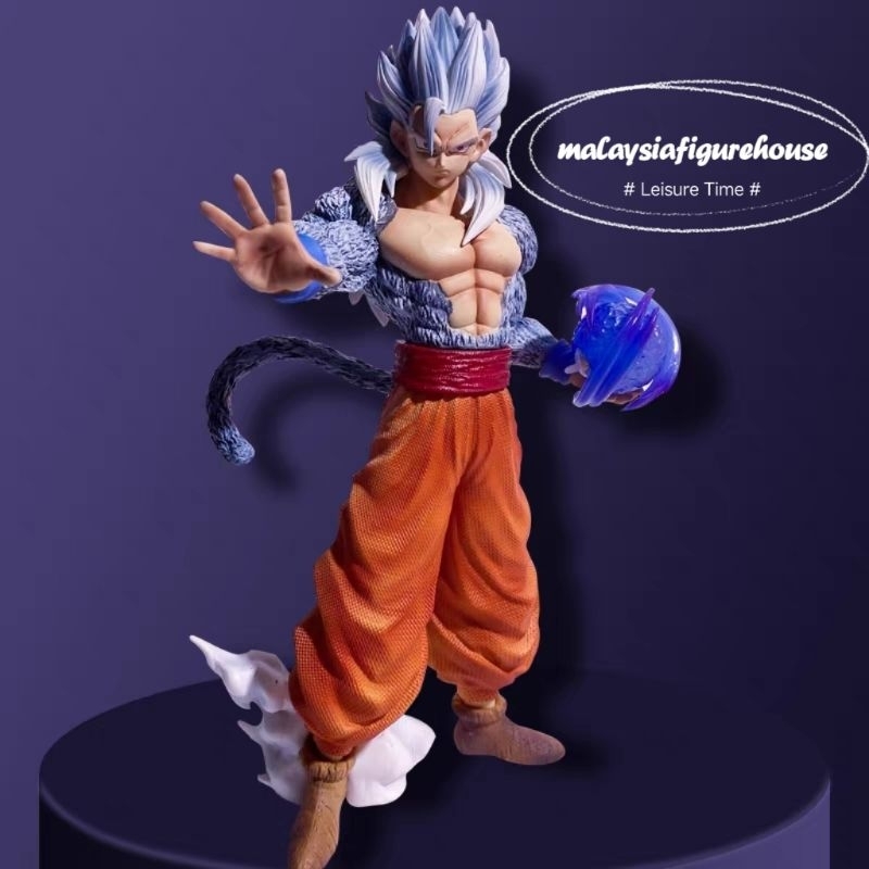 28CM DRAGON BALL SUPER GOHAN SUPER SAIYAN WHITE SS4 COPY RESIN FIGURE ...