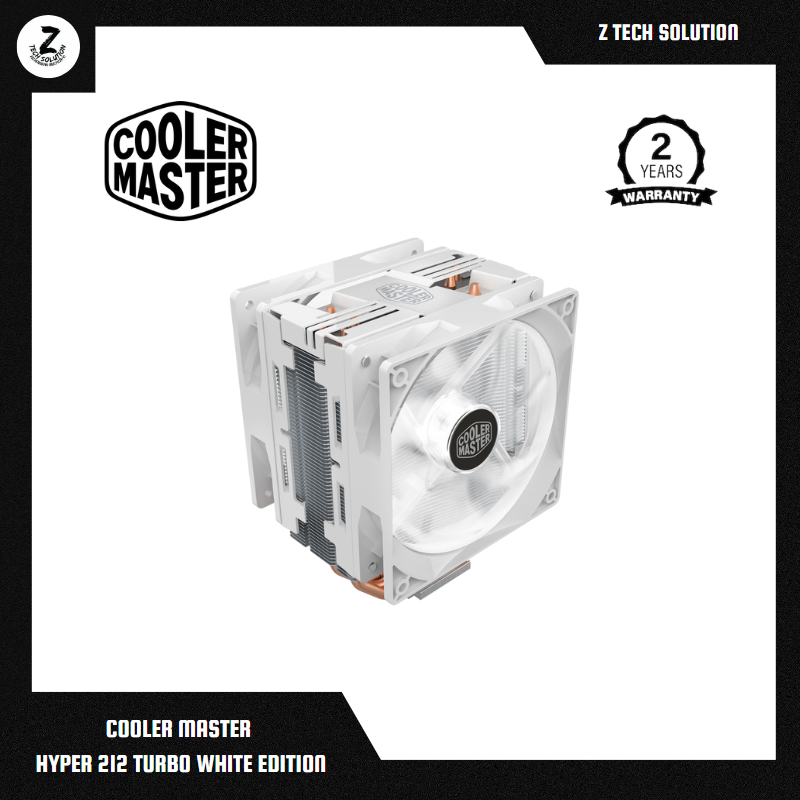 Cooler Master HYPER 212 LED TURBO CPU Cooler ( WHITE EDITION ) | Shopee ...