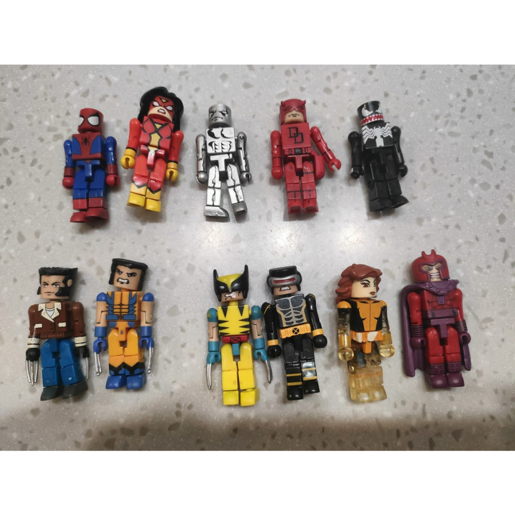 Marvel Avengers X-Men Spiderman 2006 Minimates Bundle set (Total 11 ...