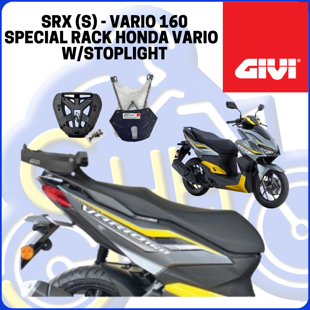 SPECIAL RACK HONDA VARIO 160 WITH STOPLIGHT SRV S - VARIO 160 GIVI KAKI ...