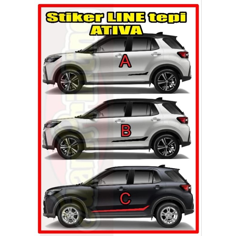 Perodua ATIVA/RAIZE/ROCKY edge stickers (left & right) | Shopee Philippines