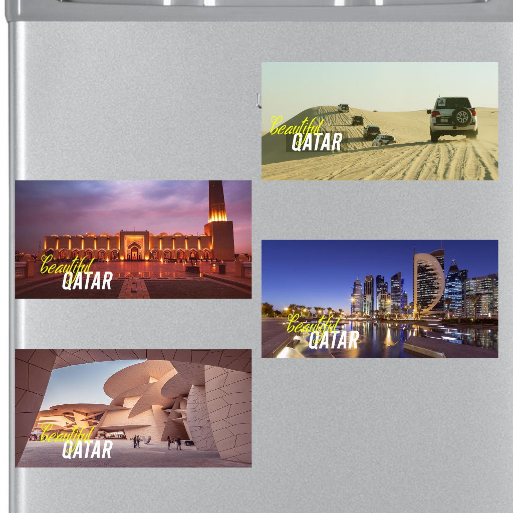 Qatar Doha Souvenir Fridge Magnet Sheet 10 cm x 5 cm | Shopee Philippines