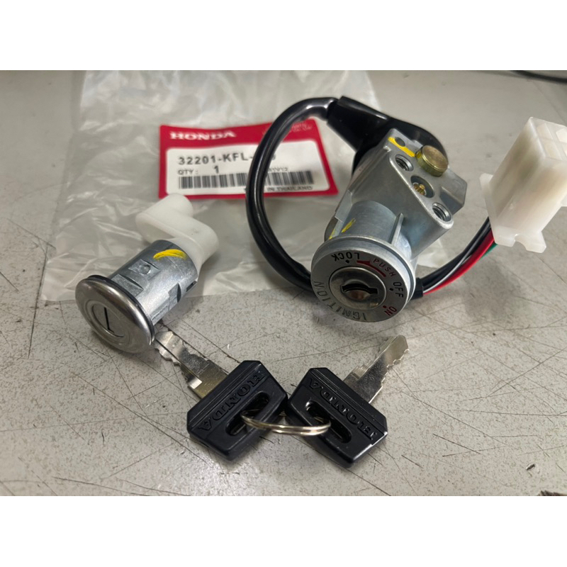 (KEY HONDA) Honda Wave 100 wave100 Main Switch set & Seat Lock Key Set ...