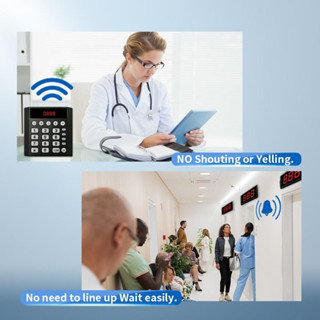 Wireless Queue Number System aloud Calling System / 3-Digit Calling ...