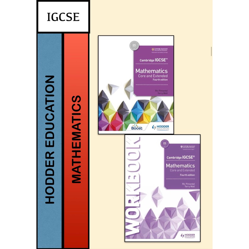 Printed Book Igcse Mathematics Coreand Extended Textbook Workbook