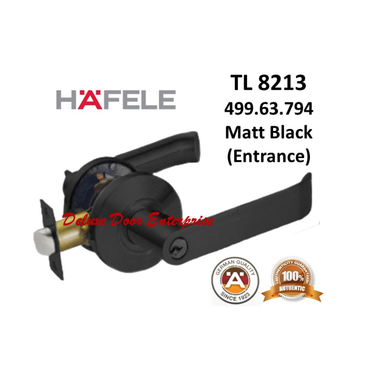 Hafele Tubular Lever TL8213MB 499.63.794 Matt Black Tubular Matte Black ...