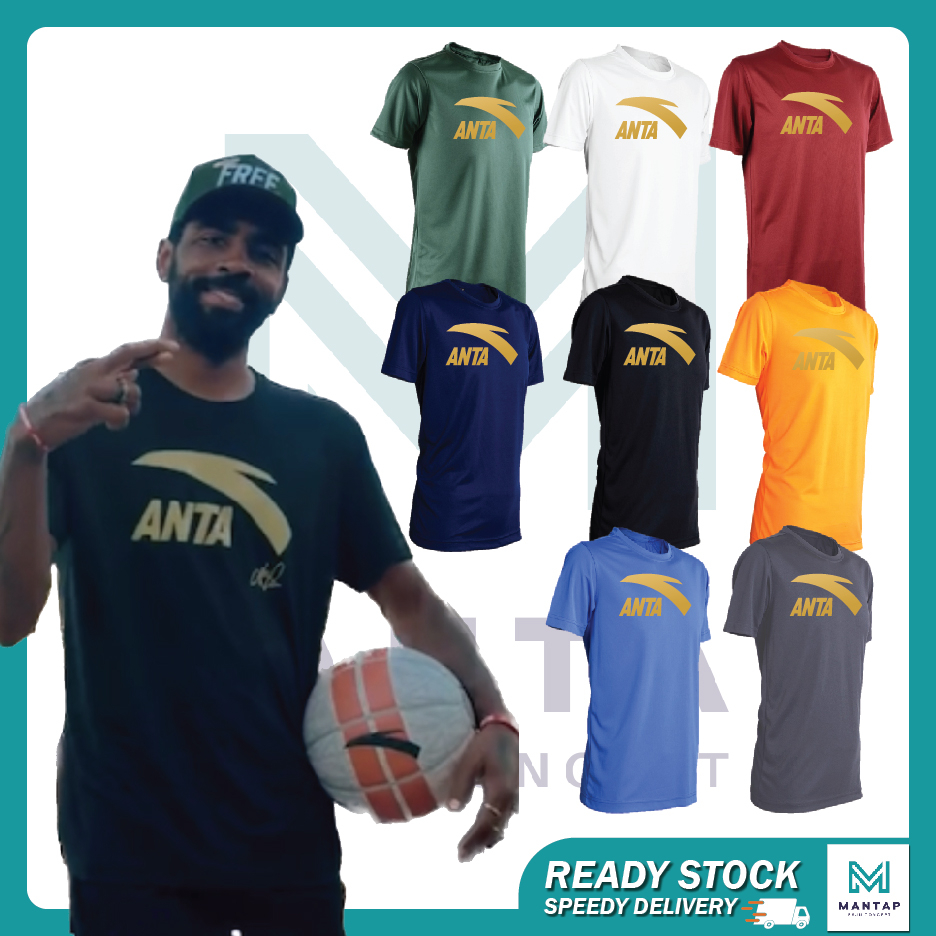 ANTA jersey / baju warm up training kit TSHIRT gym / jogging shirt ...