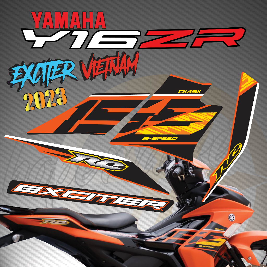 STRIPE MOTOR YAMAHA Y16 Y16ZR EXCITER 155 VVA 2023 ( 67 ) CUSTOM BODY ...
