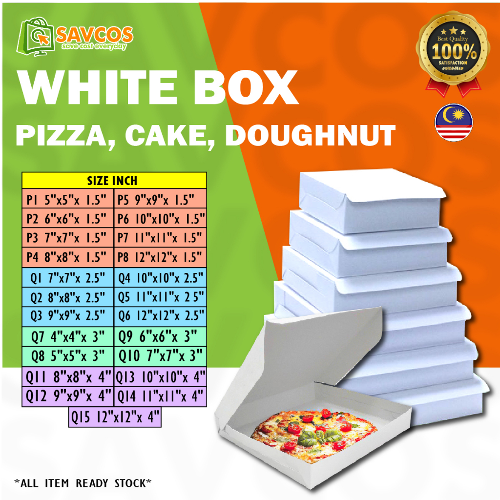 In SHOPEE Cake Box / Pizza Box / Talam Cake Box / Layer Cake Box ...