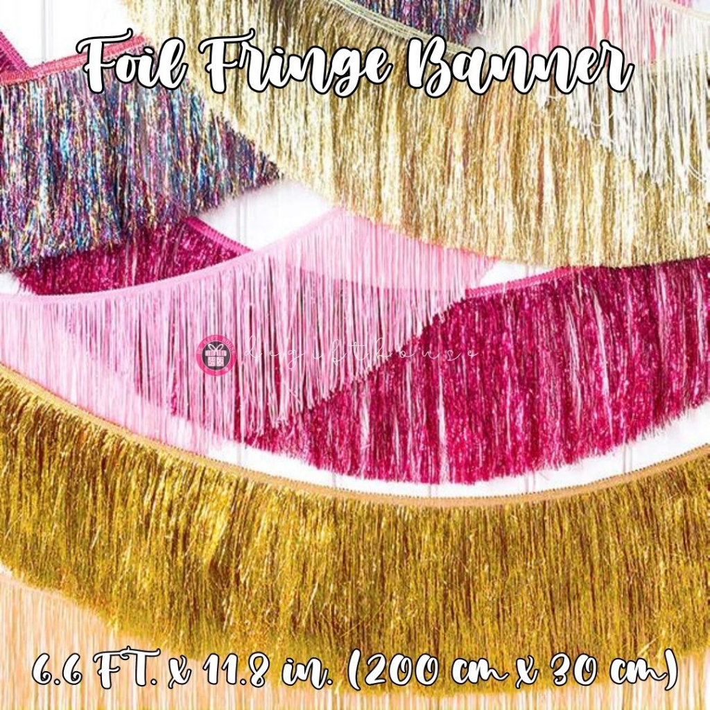 Rain Foil Fringe Banner Backdrop Wedding Birthday Party Curtain Wall ...