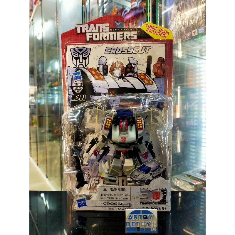 Transformers Generation Deluxe IDW Crosscut with Comic | Shopee Philippines