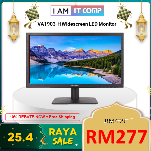 ViewSonic VA1903-H 19 Inch Widescreen LED Monitor ( VA1903H ) | Shopee ...