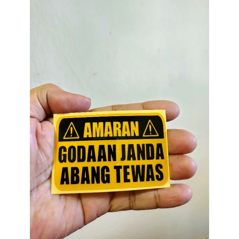 AMARAN STICKERS YOUR GOOD STICKER WARNING STICKERS | Shopee Philippines